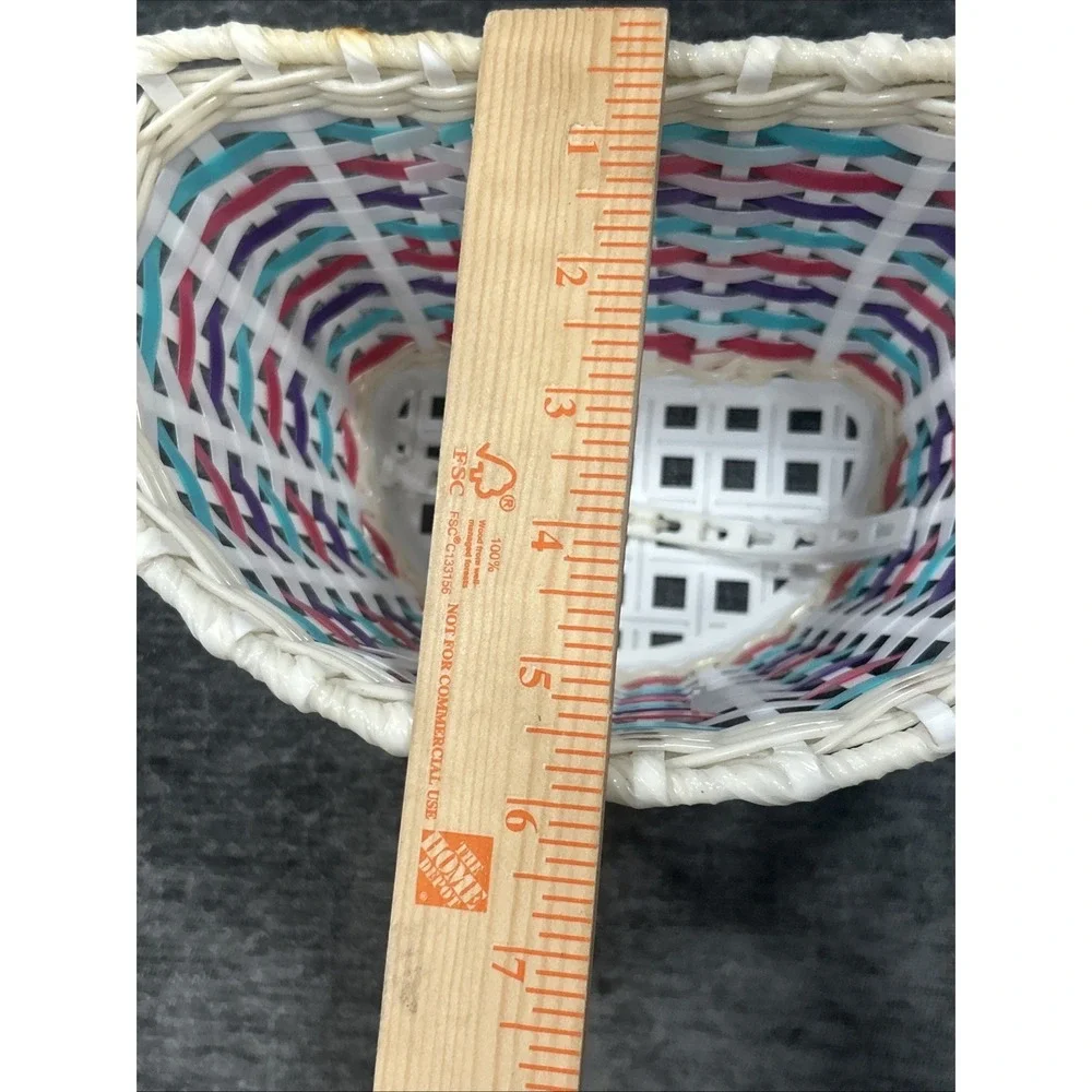 Vintage | Accessories | Vintage Schwinn Kids Bike Basket White Teal ...